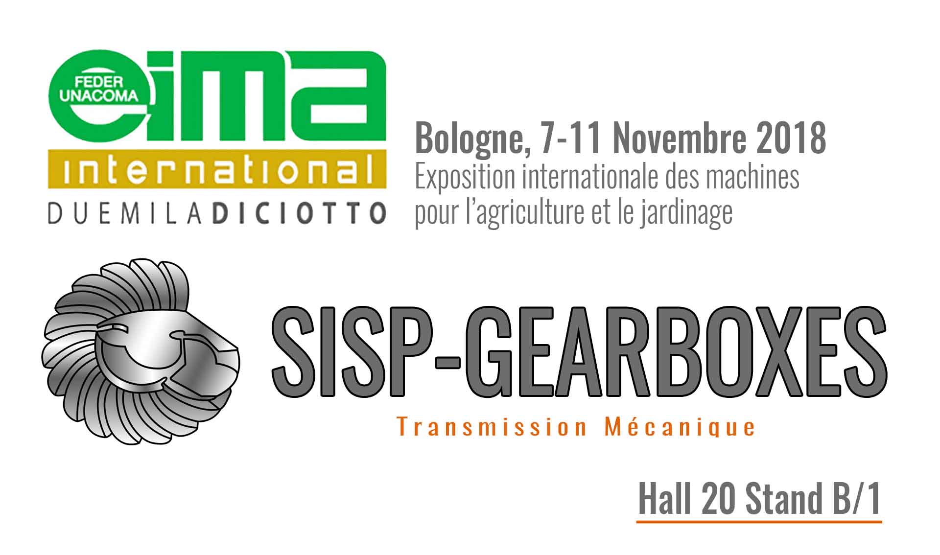 News: SIMA 2019 | SISP GEARBOXES
